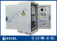 China Rack Mount Outdoor Electrical Cabinet Double Wall IP55 With Front Rear Access for sale