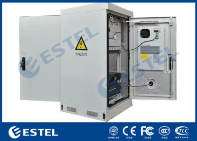 China Rack Mount Outdoor Electrical Cabinet Double Wall IP55 With Front Rear Access for sale