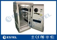 China Single Wall Galvanized Steel Outdoor Communication Cabinets Grey Color RAL7035 for sale