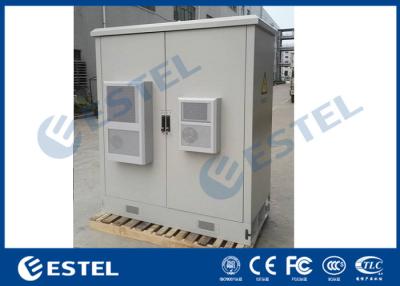 China Two Bay Outdoor Equipment Cabinet IP55 Floor Mounting Air Conditioning System for sale