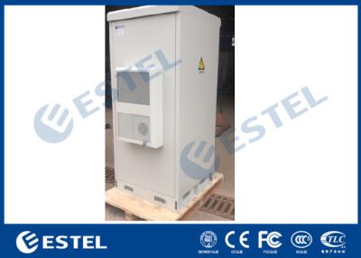 China Double Wall IP55 Outdoor Telecom Cabinet Floor Mount Waterproof Three Point Lock for sale