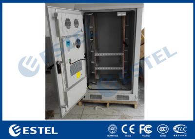 China Double Wall Outdoor Telecom Cabinet One Compartment Steel With Air Conditioner for sale