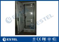 China Heat Insulation Outdoor Data Cabinet Galvanized Stee Floor Mount IP55 Support Padlock for sale