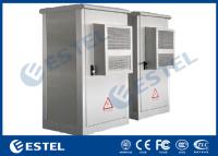 China Double Wall Outdoor Telecom Cabinet Air Conditioner Cooling With 19”Mounting Rack for sale