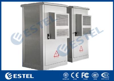 China Double Wall Outdoor Telecom Cabinet Air Conditioner Cooling With 19”Mounting Rack for sale
