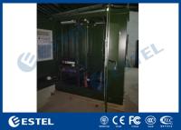 China Two Front Doors Outdoor Telecom Cabinet Galvanized Steel IP55 CE Certificated for sale