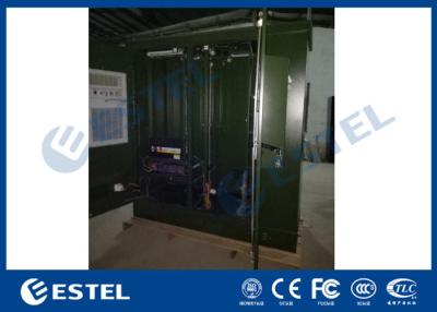China Two Front Doors Outdoor Telecom Cabinet Galvanized Steel IP55 CE Certificated for sale