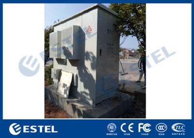 China Three Compartment Outdoor Rack Mount Enclosure Galvanized Steel With Oil Socket for sale