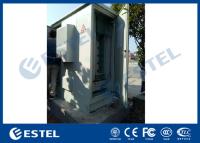 China Galvanized Steel Outdoor Telecom Cabinet Floor Mounting Double Wall 3 Compartment for sale