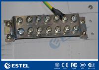 China 34U Outdoor Telecom Battery Cabinet RAL7035 Galvanized Sheet Custom Solution for sale