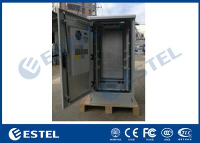 China Air Conditioner Cooling Outdoor Telecom Cabinet Galvanized Steel With Front / Rear Access for sale