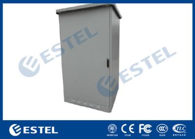 China Fans Cooilng Outdoor Telecom Cabinet Galvanized Steel Single Wall With Front Access for sale
