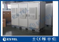 China 3 Bays Layout Outdoor Electronics Cabinet Base Station / Floor Mounted 3 Compartments for sale