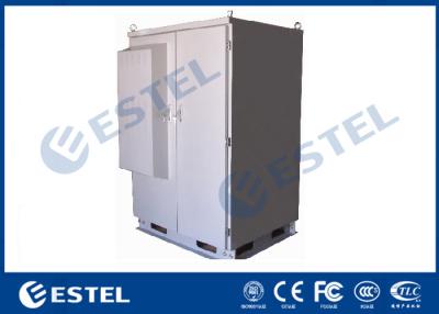 China Floor Mount 2 Bay Wireless IP55  Outdoor Telecommunication Cabinet for sale