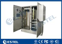 China Floor Mount 2 Bays 1.5mm Thick Outdoor Network Enclosure for sale