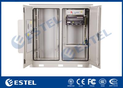 China Two Compartments IP65 3 Bays Outdoor Equipment Cabinet for sale