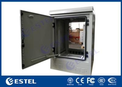 China 1.5mm 15U IP55 Outdoor Solar Cabinet For 19 Inch Equipment for sale