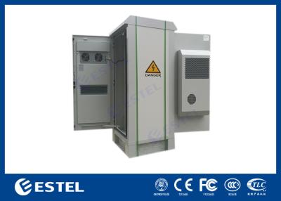 China Heat Exchanger Dual Cooling Outdoor Telecom Cabinet 33U IP55 for sale
