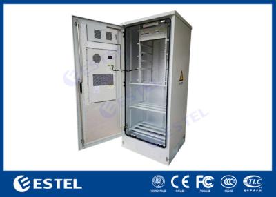 China Integrated Steel Powder Coating Outdoor Telecom Cabinets With Air Conditioner Cooling for sale