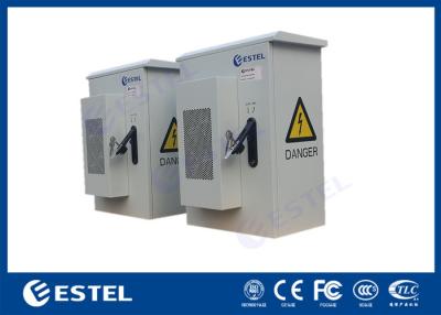 China Small Pole Mounted Outdoor Telecom Cabinet IP55 7U With Led Lamp for sale