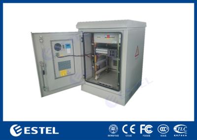 China Two Doors IP55 Outdoor Telecom Enclosure Anti Corrosion With Rectifier Power System for sale