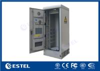 China Sandwich Structure 32U Outdoor Telecom Cabinet Weatherproof Rack Enclosure for sale