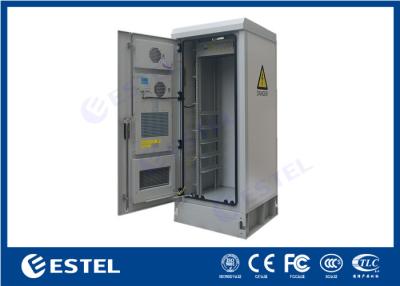 China Sandwich Structure 32U Outdoor Telecom Cabinet Weatherproof Rack Enclosure for sale