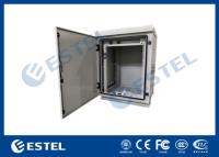 China 11U Small Pole Mount Cabinet Fan Cooling IP55 Weatherproof Outdoor Steel Box for sale