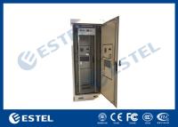 China Stainless Steel IP65 37U Outdoor Telecom Cabinet Double Air Conditioning Cooling for sale