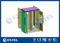 China 3CR12 Two Bay Outdoor Telecom Cabinet Telecommunication Enclosure for sale