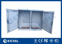 China Stainless Steel Two Bay Base Station Cabinet DIN Rail Power Distribution Enclosure for sale