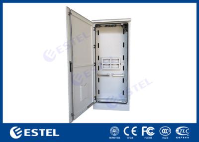 China Single Wall SGCC Windproof Outdoor Rack Cabinet Galvanized Steel Front Back Door for sale