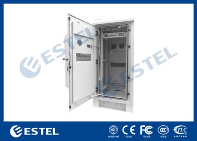 China Front Back Door 34U Insulated Outdoor Telecom Cabinet 19 Inch Telecommunication Enclosure for sale