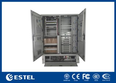 China Integrated Outdoor Telecom Cabinet Two Compartment UPS Cabinet for sale