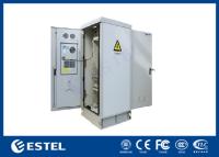 China Anti Corrosion Powder Coated Thermostatic Outdoor Telecom Cabinet With Front Rear Access for sale