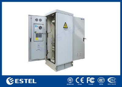 China Anti Corrosion Powder Coated Thermostatic Outdoor Telecom Cabinet With Front Rear Access for sale