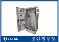 China 32U Thermostatic Outdoor Telecom Cabinet IP55 Galvanized Steel for sale