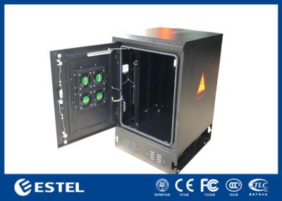China Waterproof 16U Outdoor Telecom Enclosure , Telecom Equipment Cabinet With 8 Fans Ventilation for sale