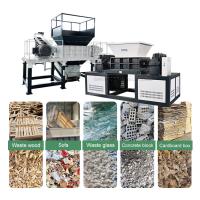 China CE Certified Industrial Grade Two Shaft Shredder for Municipal Solid Waste Commercial Waste Hospital Waste for sale