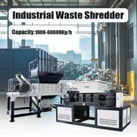 China CE Certified Industrial Grade Two Shaft Shredder for Municipal Solid Waste Commercial Waste Hospital Waste for sale