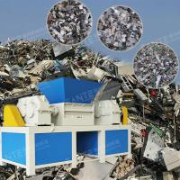 China Industrial Twin Shaft Shredder for E Waste Including Hard Drives Keyboards Printers Routers and TVs for sale