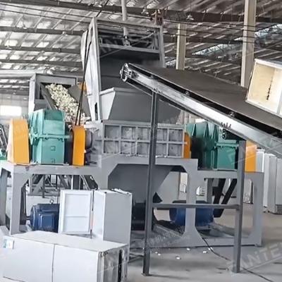 China Heavy Duty Dual Shaft E Waste Shredder for Phones Laptops PCBs Cables Routers and Household Electronics for sale