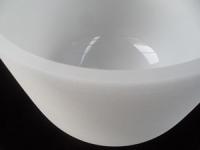 China Frosted Quartz Crystal Singing Bowl Set 7 Chakra Notes 6-24 Inch for Sound Healing Therapy for sale