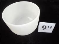 China Frosted White Quartz Crystal Singing Bowls 6-14 Inch 440Hz 432Hz Manufacturer for sale