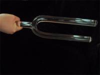 China Clear A Third Eye Chakra Quartz Crystal Tuning Fork  Diameter in 16MM for sale