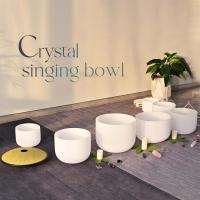 China 99.99% Pure Quartz Crystal Singing Bowl 8-14 Inch for Sound Healing and Chakra Balancing for sale