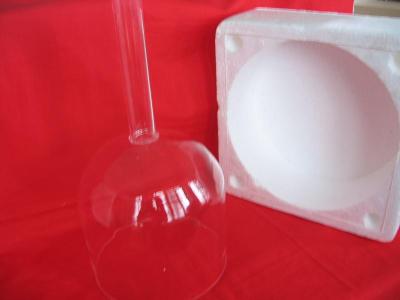 China Hand held crystal singing bowl with bag for sale