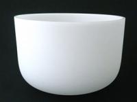 China Frosted Crystal Singing Bowls 6 to 24 Inch for Sound Healing and Music Note Tuning for sale