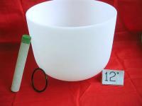 China 99.9% Pure Quartz Frosted Crystal Singing Bowl 6 to 24 Inches for Sound Healing for sale