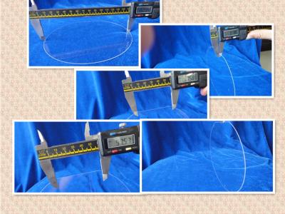 China Transparent Small Thin Quartz Glass Plates WSD39 for sale
